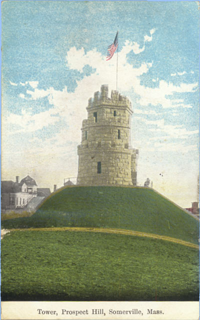 Tower on Prospect Hill, vintage postcard : r/Somerville